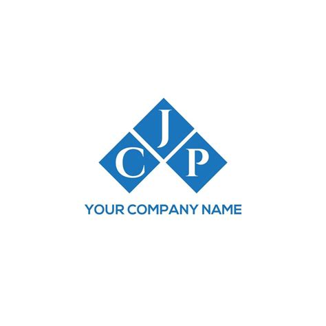 Cjp Letter Logo Design On White Background Cjp Creative Initials