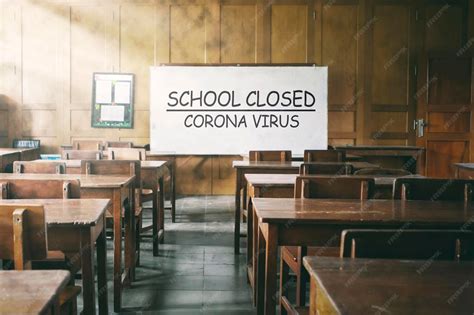 Premium Photo Empty Classroom Due To Coronavirus Pandemic