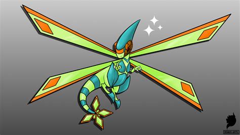 Remus Yamichi Mega Flygon Fan Art