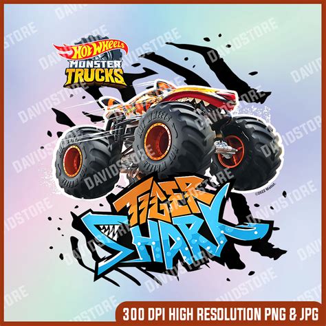 Hot Wheels Tiger Shark Orange Png Truck Png Png High Qua Inspire