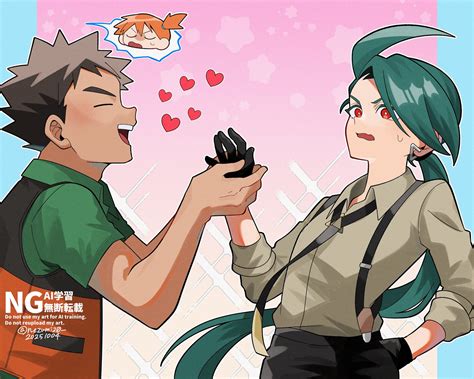Misty Rika And Brock Pokemon And 2 More Drawn By Genjitsu O Miro