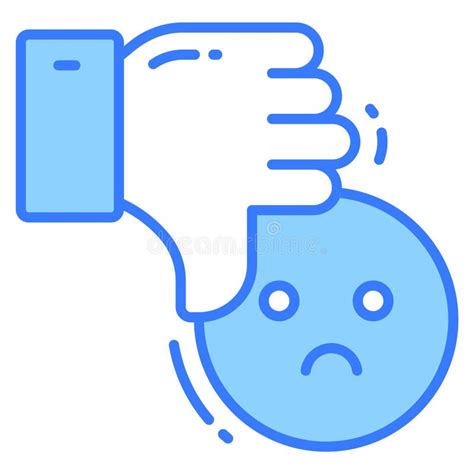 Dissatisfied Icon Survey And Feedback Modern Vector Illustration