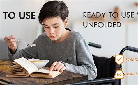 Yibolins Folding Tv Tray Table Heavy Duty Sturdy C Shaped