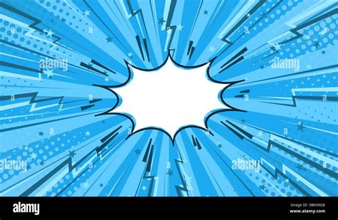 Vector Comic Book Template Vintage Background For Superhero Comic Book