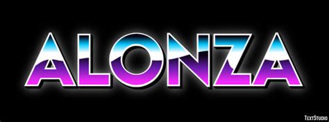 Alonza Text Effect And Logo Design Name