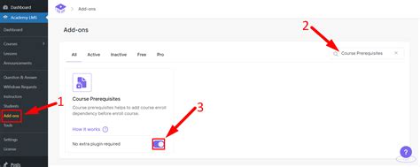 Course Prerequisites Academy Lms