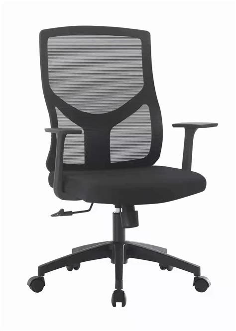 Nylon Base Nylon Castor With Fixed Height Pp Arms Staff Chair Furniture And Office Furniture