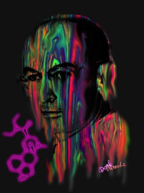 Albert Hoffman Lsd Portrait T Shirt For Sale By Alexanderfox Redbubble Fractals T Shirts