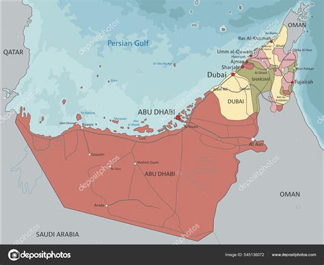 Uae Political Map