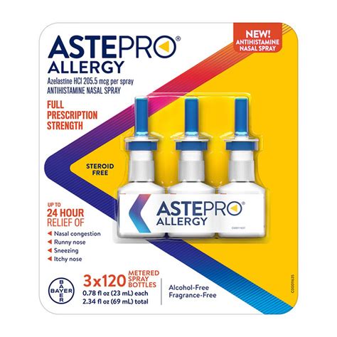 Astepro Full Prescription Strength Azelastine Hcl 2055 Mcg