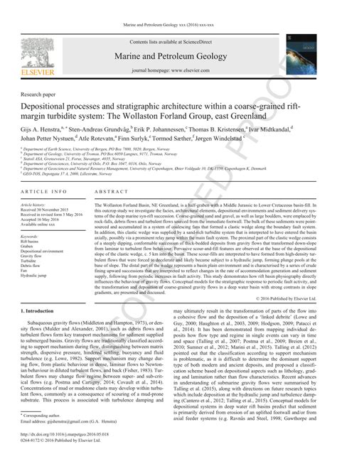 Pdf Depositional Processes And Stratigraphic Architecture Within A Coarse Grained Rift Margin