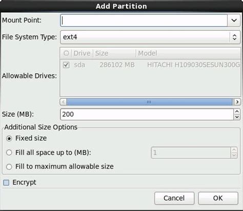 로컬 또는 원격 매체를 사용하여 수동으로 Oracle Linux 66 Os 설치 Linux 운영 체제용 Oracle® Server X5 4 설치 설명서