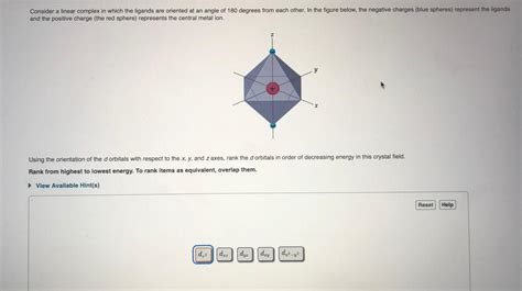 Answered Consider A Linear Complex In Which The Ligands Are Oriented