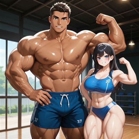 Cute Muscle Couple By Maxmuscular117 On Deviantart