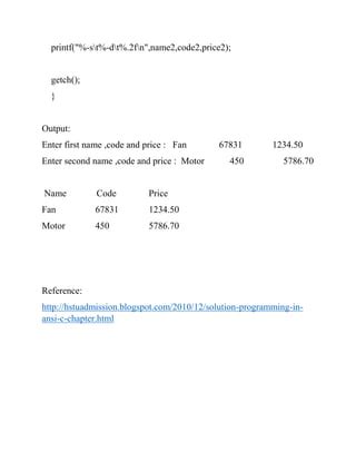 Chapter Balagurusamy Programming ANSI In C PDF