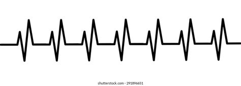 Heartbeat Line Icon Heart Rhytm Ecg Stock Vector Royalty Free