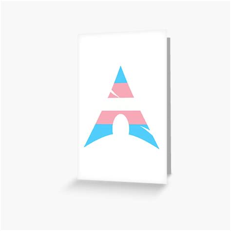 Transgender Pride Flag Arch Linux Logo Greeting Card For Sale By Laniakeaosc Redbubble