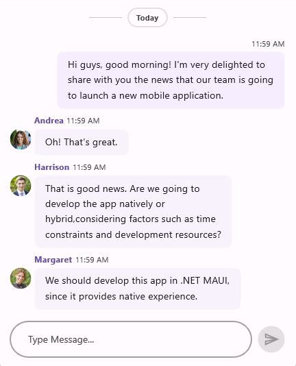 Getting Started With Net Maui Chat Control Syncfusion