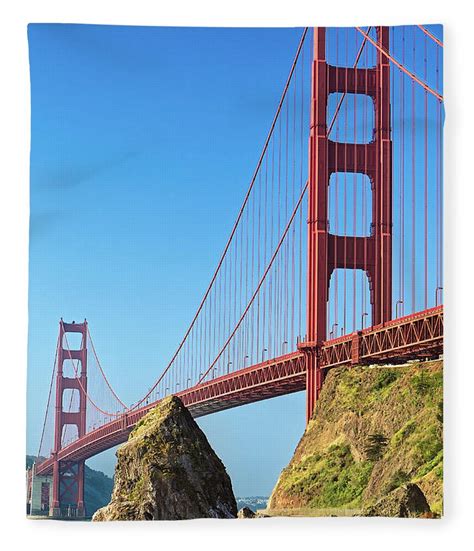 Golden Gate Bridge Fleece Blanket By Daniel Osterkamp