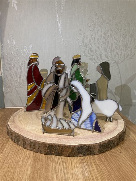 Nativity Set Pieces Stained Glass Pieces Poppy Glass Studio