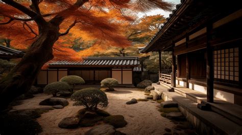 일본의 가을 숲에 안뜰 가을 교토 료안지 절 고화질 사진 사진 재산 배경 일러스트 및 사진 무료 다운로드 Pngtree