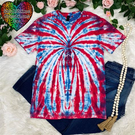Fireworks Red White Blue Tie Dye Shirt Red White Blue Tie Dye Diy