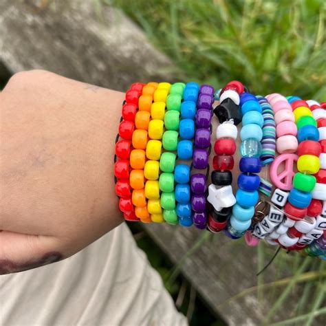 Mushroom Kandi Keychain Etsy