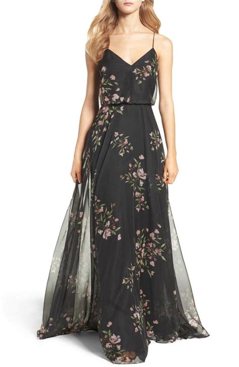Dark Floral Maxi Dresses Dress For The Wedding Floral Dress Black