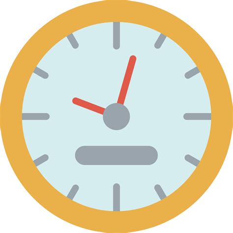 Wall Clock Flat Icon 10037235 Vector Art At Vecteezy