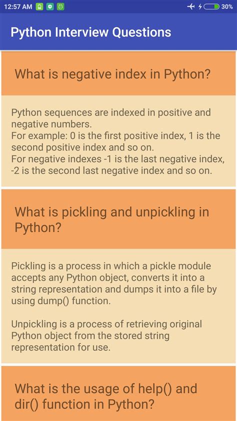 Python Interview Questions Offline Apk 5 Pour Android Gratuit Télécharger