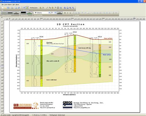 Sectionmaker V 2 0 2d Cross Sections [geology Software Graphical Data Presentation