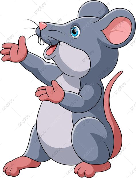 Gambar Presentasi Kartun Tikus Lucu Tersenyum Bagian Mamalia Png Dan