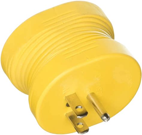 Camco 55222 Power Grip 15a Male To 30a Female Rv Adapter Plug