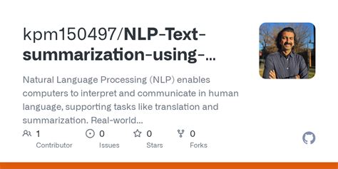 Github Kpm150497nlp Text Summarization Using Power Of Pyspark