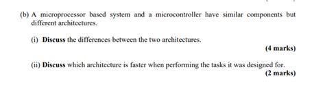 Solved B A Microprocessor Based System And A Chegg