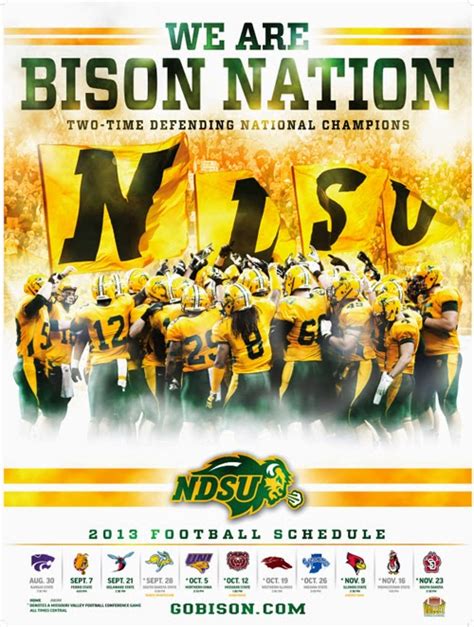 2013 Football Schedule Poster Page 10 Sports Logo News Chris