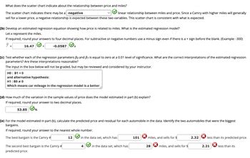 Answered E For The Model Estimated In Part B Calculate The