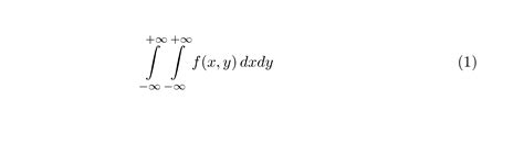 Math Mode To Have Two Limits In Double Integral Tex Latex Stack