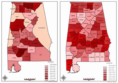 Alabama Population Growth 1820 1850 Encyclopedia Of Alabama