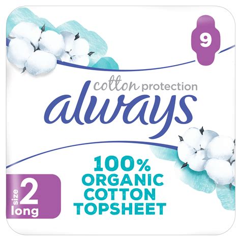 Always Cotton Maandverband Long Plus Per Zak 9 St