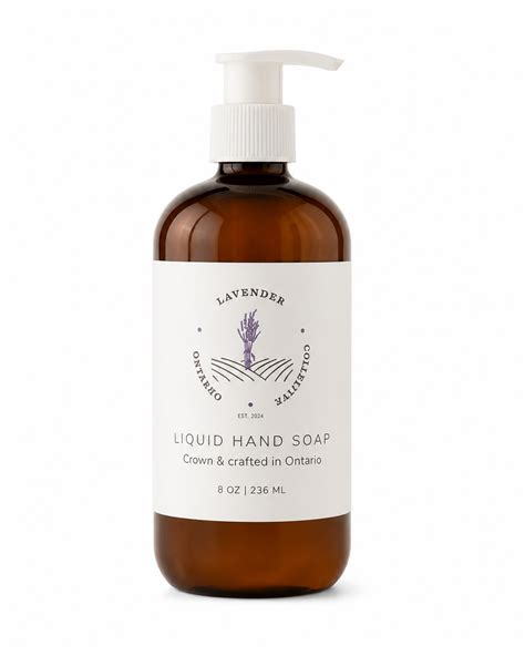 Lavender Liquid Hand Soap Ontario Lavender Collective