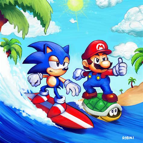 Artstation Sonic Mario Crossover