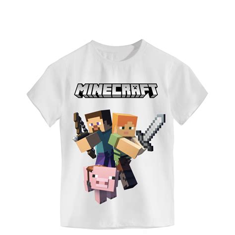 Camiseta Infantil Game Minecraft Roblox Personalizada Varias Estampas