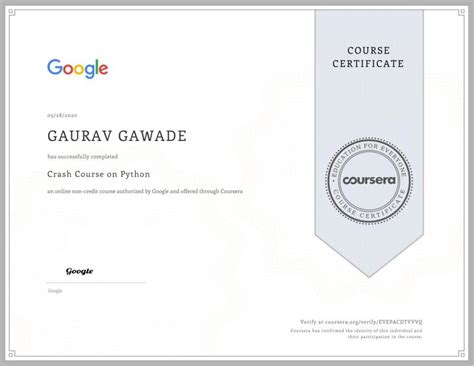 Gaurav Gawade On Linkedin Coursera Python Datascience