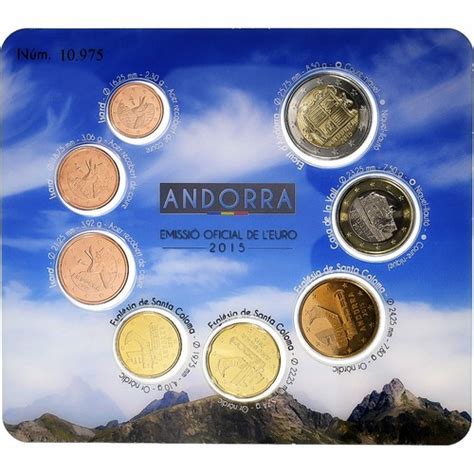 1511060 Andorra 1 Cent To 2 Euro Bu 2015 Monnaie De Paris Nvt