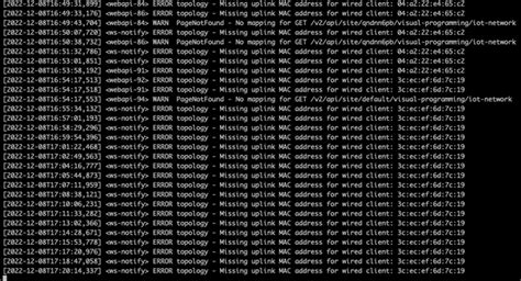 Unifi Controller Errors In Server Log And Related Topology Behavior R