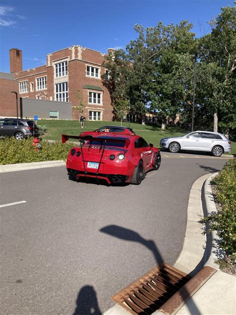 Absolutely Insane To See A Rocket Bunny Nissan Gt R In My Schools
