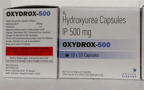 Hydroxyurea Capsules Ip 500mg At ₹ 65strip In Mumbai Id 2857840075955