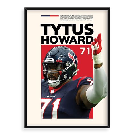 Tytus Howard High Resolution Printable Sports Poster Football Fan
