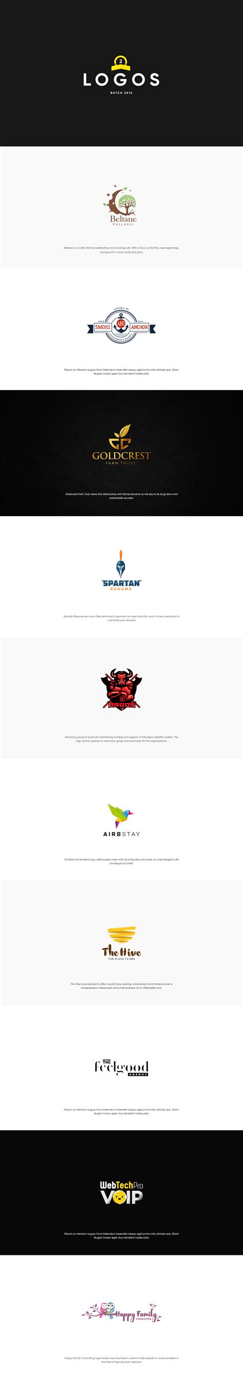 Logos Design Batch 2 On Behance